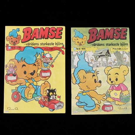 BAMSE, comic book, 2 pcs from 1975. Toys - Comics - Auctionet