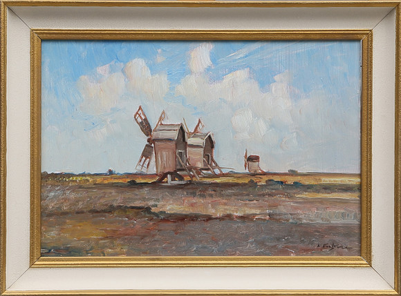 LAGE CARLSSON. OIL on Board, mill motif, Öland, 1900s. Art - Paintings ...