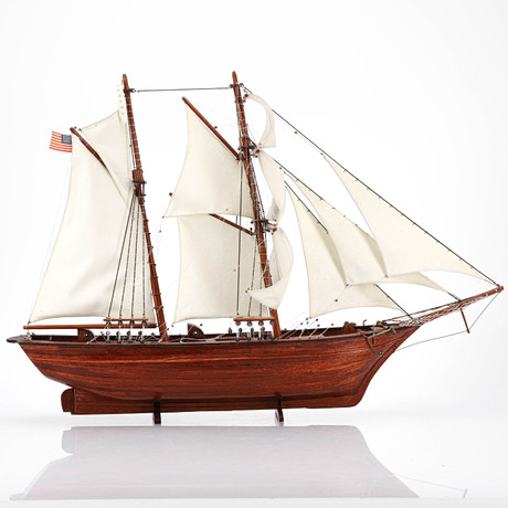 MODEL BOAT, Baltimore clipper "Rambler" from 1812, 20th century ...