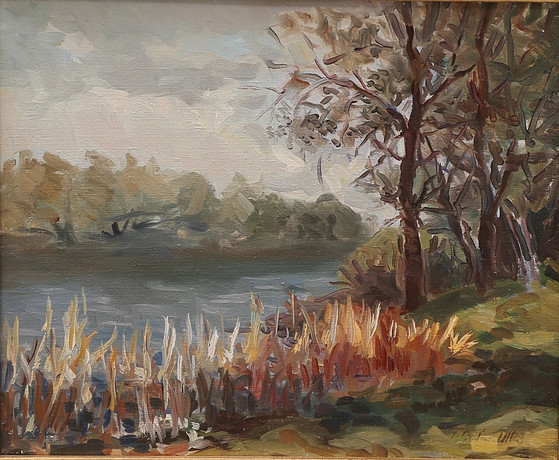 TEOFILO GALÁN ULLA. "Djurgårdsbron", oil on canvas, signed and dated on ...