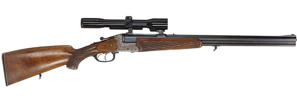 COMBI WITH EXTRA SHOTGUN PIPE, Single shot, make Heym, caliber 16/70 ...