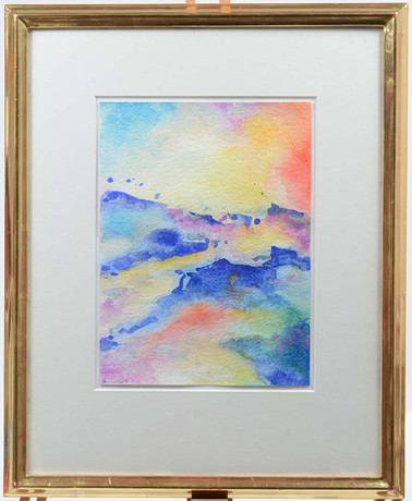 GÖRAN GIMDAL. Watercolor. WAVES. Art - Paintings - Auctionet