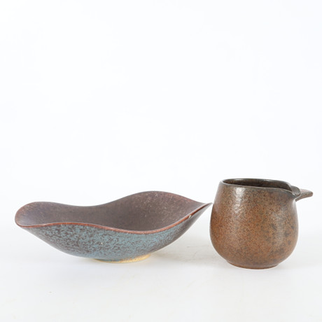 GUNNAR NYLUND. Bowl and jug, 2 parts, stoneware, Rörstrand. Ceramics ...