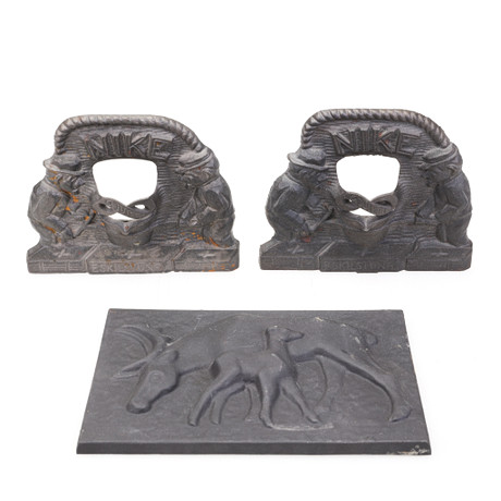 RELIEFER, 3 st, gjutjärn. Silver & Metall - Övriga metallföremål ...