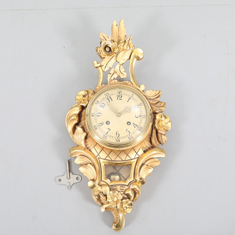 WALL CLOCK, rococo style. Clocks & Watches - Wall Clocks - Auctionet