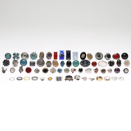 A Collection OF RINGS, including silver. Jewellery & Gemstones - Rings ...
