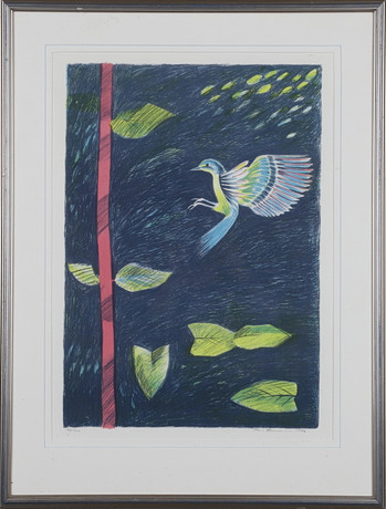 Hans Hermansson Color Lithograph Signed Dated 1976 And Numbered 260
