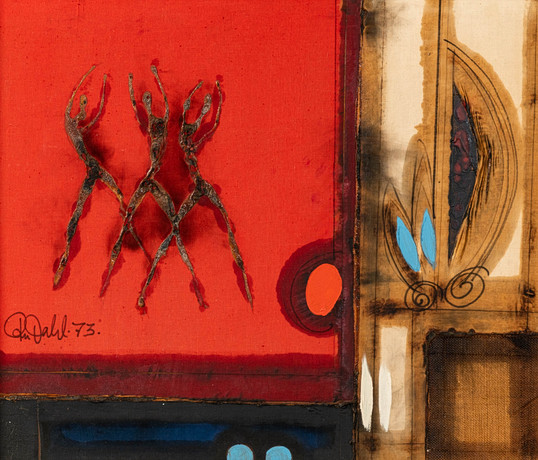 PER DAHL (GEB. 1930). komposition. Konst - Måleri - Auctionet