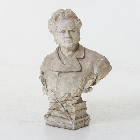 WALTER RUNEBERG. Byst, förställande Björnstjerne Björnson, signerad ...