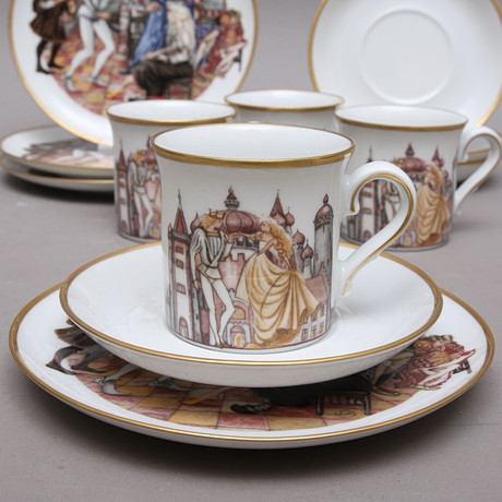 MAJ FAGERBERG. Kaffeeservice, 12 Teile, "Cinderella", Christineholm ...