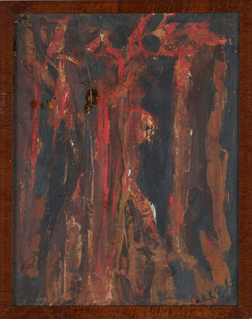 MARTIN ENGSTRÖM. Composition, oil on Board, signed and dated -89. Art ...