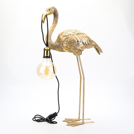 BORDLAMPA, i form av flamingo, metall, samtida. Belysning & Lampor ...