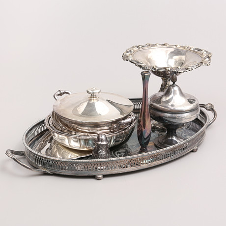 NICKEL SILVER, part, i.a. SERVERINGSBRICKA, England. Silver & Metals ...