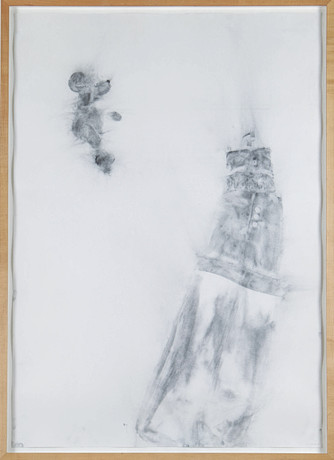 JIMMIE DURHAM (USA, 1941-2021). "Untitled", drawing on paper, signed ...