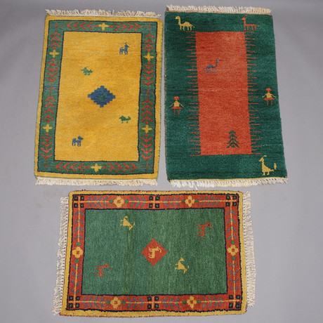 MATTOR, 3 st, Indo Gabbeh, IKEA, ca 90x60 cm. Mattor & Textil - Mattor ...