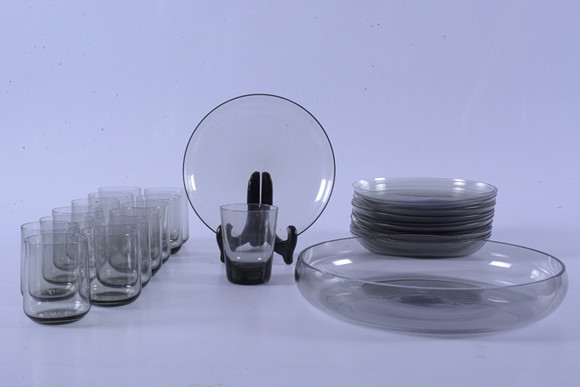 GLASSWARE PARTS, 29 pieces, including Orrefors. Glass - Utility glass ...