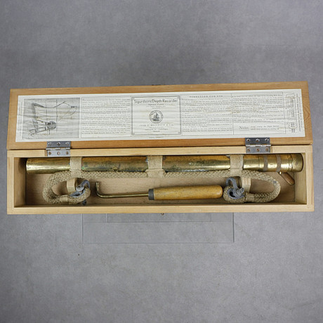DEPTH, brass, "Sigurdson's Depth Recorder", Copenhagen, Denmark, early ...