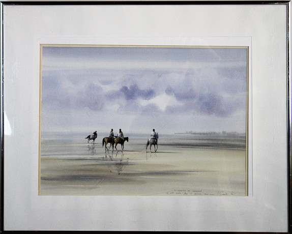 ALAIN GAUDIN. AKVARELL, signerad. Konst - Måleri - Auctionet