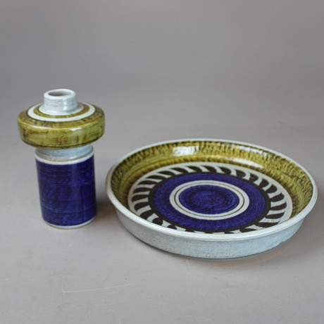 OLLE ALBERIUS. VAS OCH FAT "Titus" Rörstrand. Keramik & Porslin ...