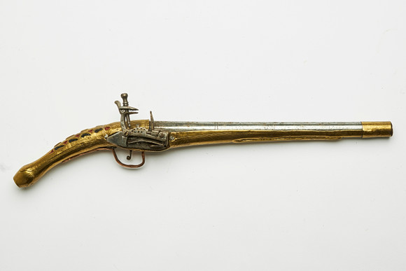 FLIT-LOCK PISTOL, with snap lock, Albania, so-called rat tail, 19th ...