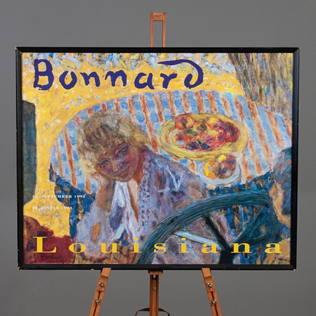 UTSTÄLLNINGSAFFISCH, Bonnard, Louisiana 1992-93. Konst - Grafik - Auctionet