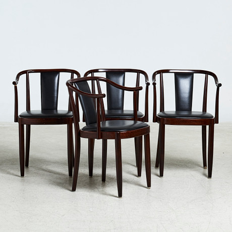PETER CELSING. "Opera", chairs, 4 pcs, for Gemla, frame in curved ...