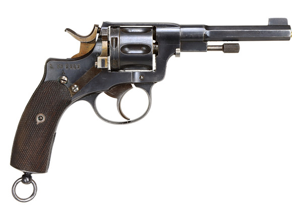 REVOLVER, Double Action, make Brevette Nagant, model 1887, caliber 7 ...