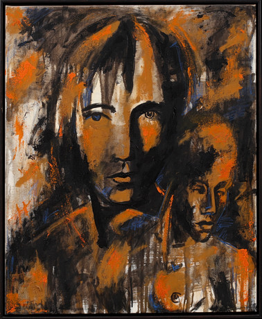 ELIN LINDE. "Daddy's Girl" acrylic on canvas, signed. Art - Paintings ...