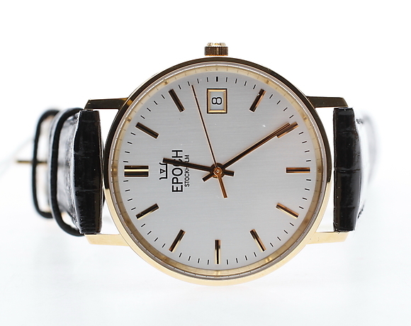 MEN EPOCH, Stockholm, 18k gold. Clocks & Watches - Wristwatches - Auctionet