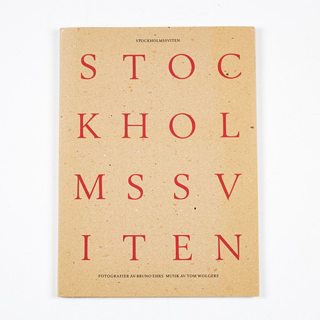 BRUNO EHRS & TOM WOLGERS. "Stockholmssviten", book with Stockholm ...