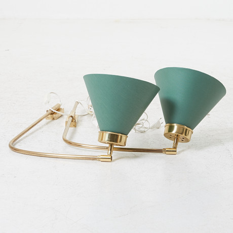 JOSEF FRANK. väggarmaturer, 1 par, Firma Svenskt Tenn, mässing ...