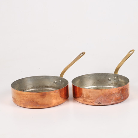 TRACTOR BOILERS, 2 pieces, copper/brass, France. Silver & Metals ...