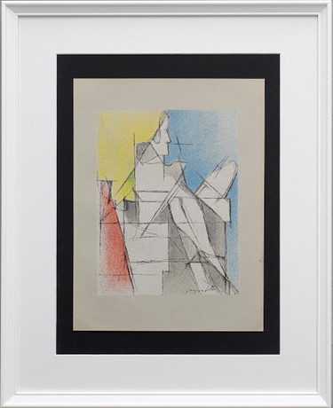 JAQUES VILLON. "LE LECTEUR". Color lithograph, from "Art de France ...