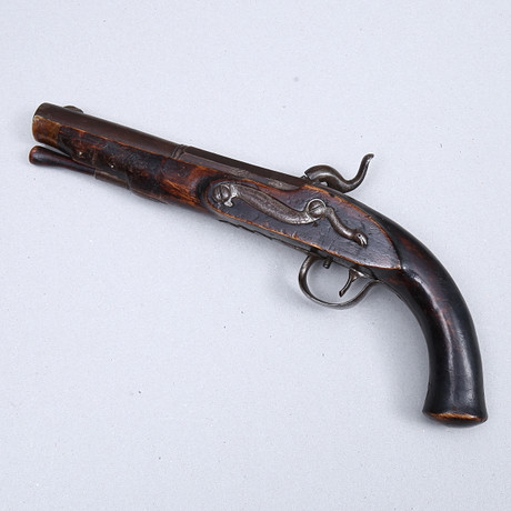 BLOCK PISTOL, Sweden, factory work, 1840s/1850s. Weapons & Militaria ...