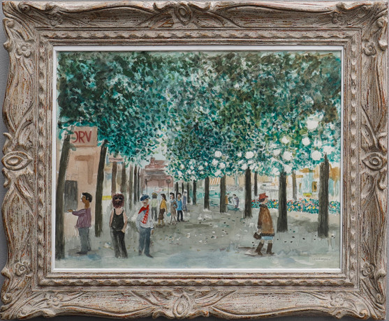 HARRY WICHMANN. SOMMAR I STOCKHOLM, akvarell, signerad. Konst - Måleri ...