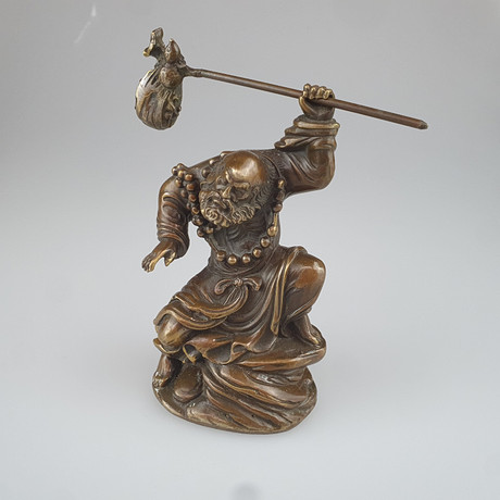 - Figure of Damo - China, patinated yellow bronze. Asiatica - Auctionet