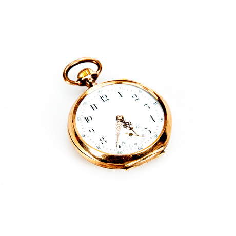 POCKET WATCH. Chaton 14K gold, 35.91 grams. France, turning point in ...