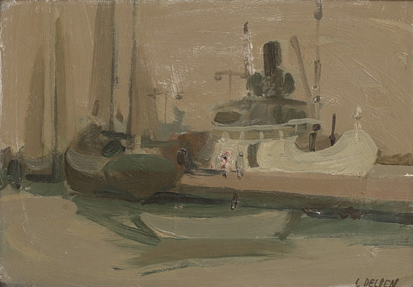 CARL DELDEN. Oil on Board, signed. Art - Paintings - Auctionet