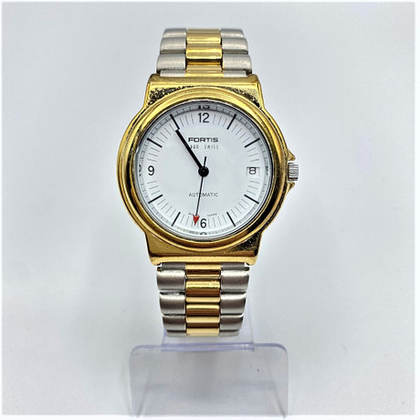 FORTIS LOGO SWISS MEN'S WRISTWATCH - WATER RESISTANT 50 M - 574.20.46 ...