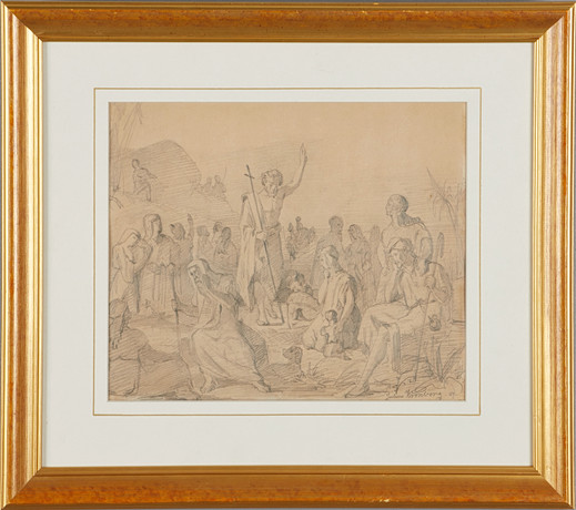 JULIUS KRONBERG (1850-1921): Christ with retinue, signed and dated ...
