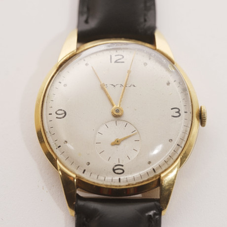 CYMA WATCH, SWITZERLAND. 18KT YELLOW GOLD BRACELET BRACELET. Clocks ...