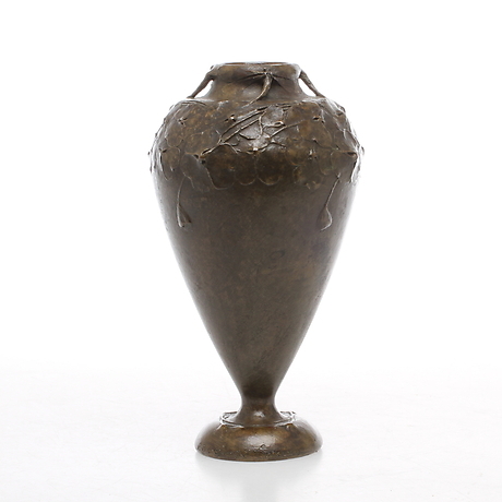 VAS, bronze, Art Nouveau, Elsa Kock for Hugo Elmquist, early 20th ...