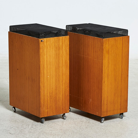 STIG CARLSSON, speakers, one pair, Sonab, oak veneer. Collectables ...