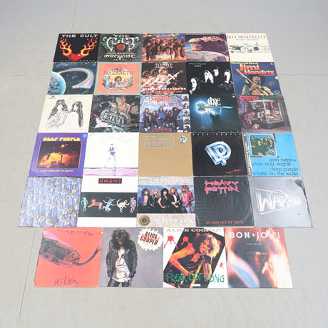 VINYL RECORDS, Hard rock, 29 pieces. Miscellaneous - Musical ...