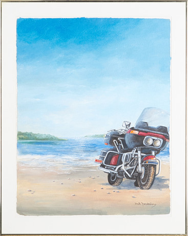 BRITA NORDENBERG. "Strandhugg II", signed Brita Nordenberg, watercolour ...