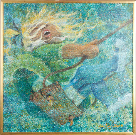 LARS-ERIK LINDELL. Schaukelndes Mädchen, signiert Lars-Erik Lindell ...