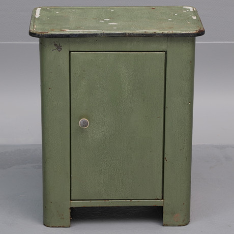 CABINET, metal, green hammer lacquer. Furniture - Cupboards, Cabinets ...