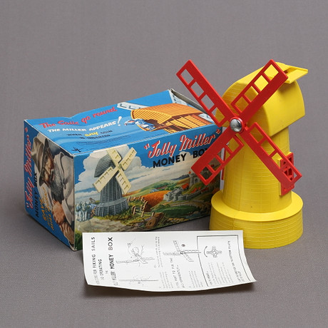 JOLLY MILLER MONEY BOX, sparbössa, plast, England. Leksaker - Leksaker ...