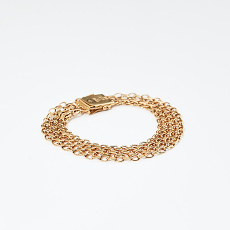 BRACELET, X-link, 18k red gold, Mikkov Handelsfirma, 1960. Jewellery ...