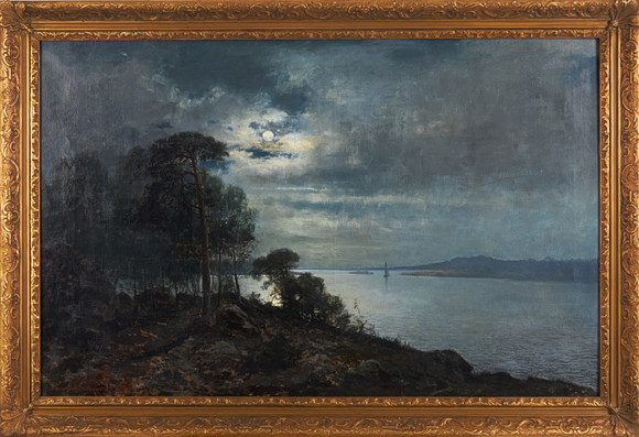 KONRAD SIMONSSON (1843-1911): Landscape, signed Konrad Simonsson 1886 ...